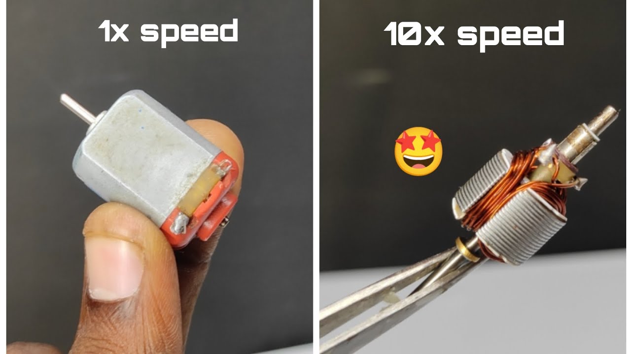 How to upgrade a dc 5v motor to 10x speed | Rewinding Dc motor life ...