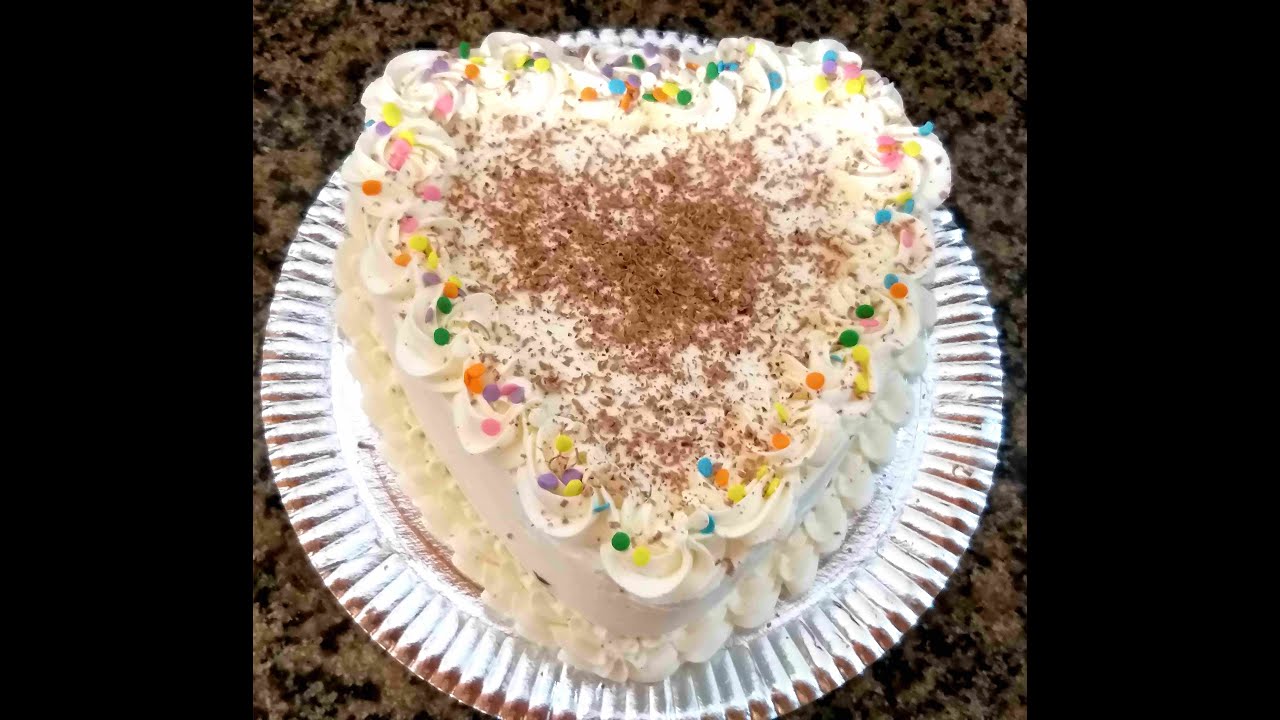 Torta Corazon. Paso a paso.Heart cake step by step. - YouTube