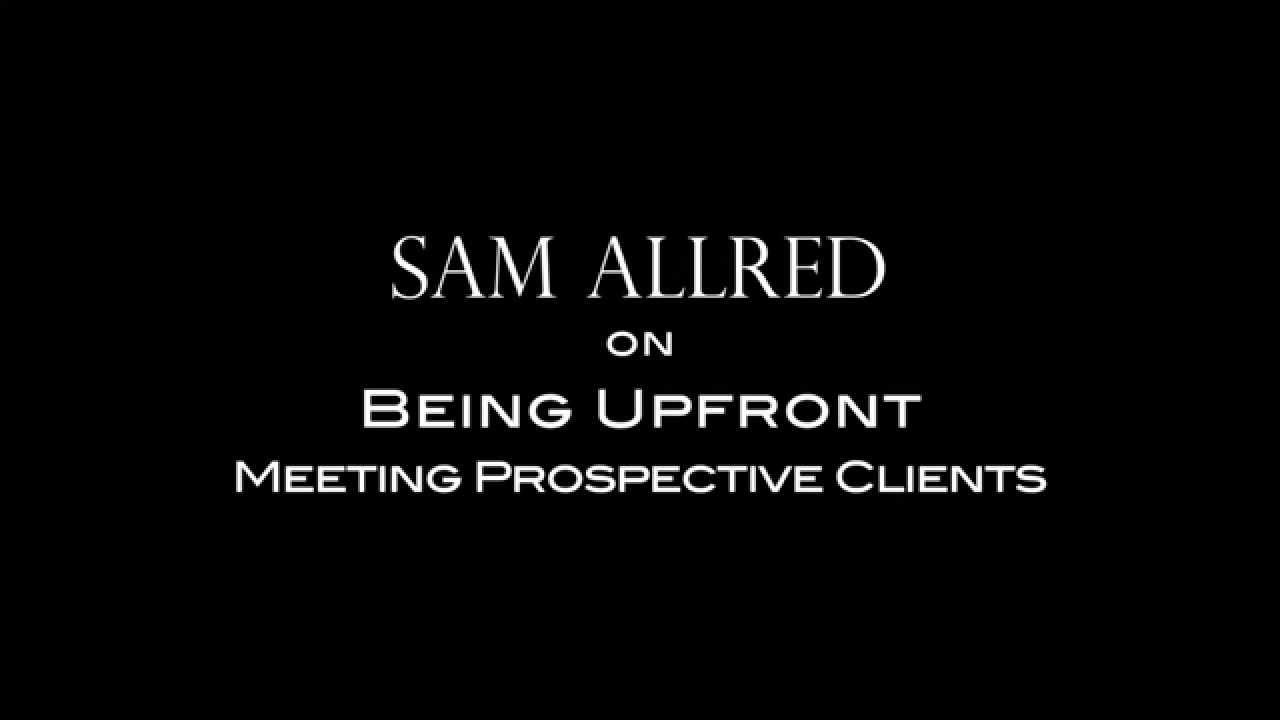Sam Allred on Being Upfront - YouTube