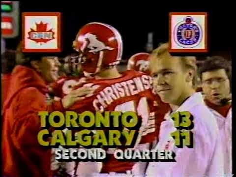 CFL 1988 TORONTO ARGONAUTS AT CALGARY STAMPEDERS - YouTube