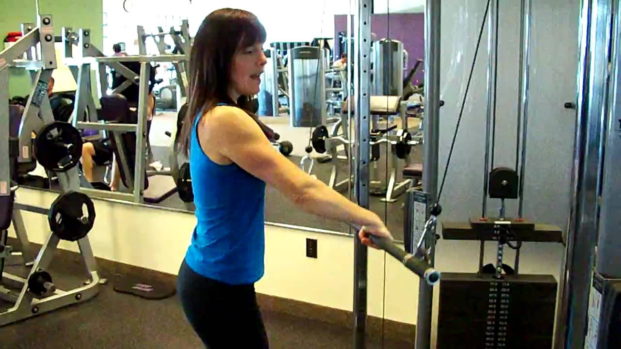 Straight Arm Lat Pull Down.MOV - YouTube