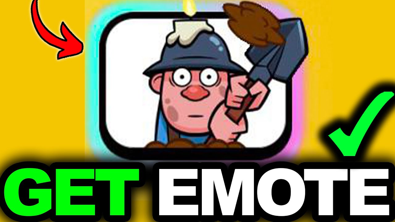 How To Get Miner Emote In Clash Royale 2026 (ONLY WAY) | Get Miner ...