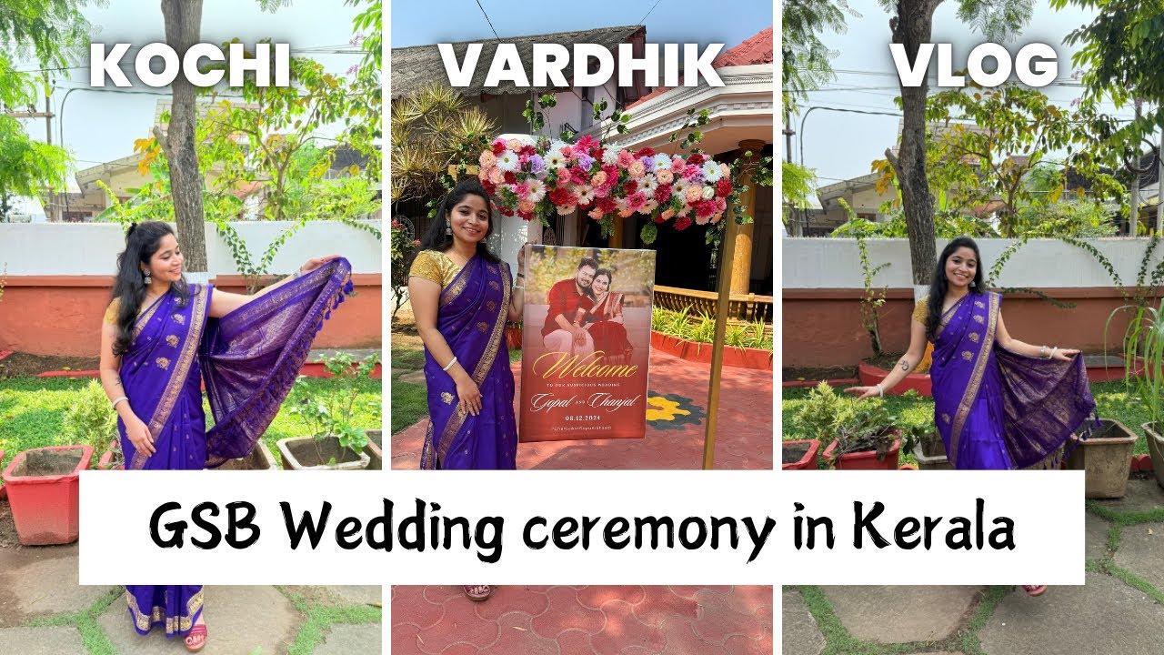 GSB style wedding in Kerala! GSB Vardhik Vlog - YouTube