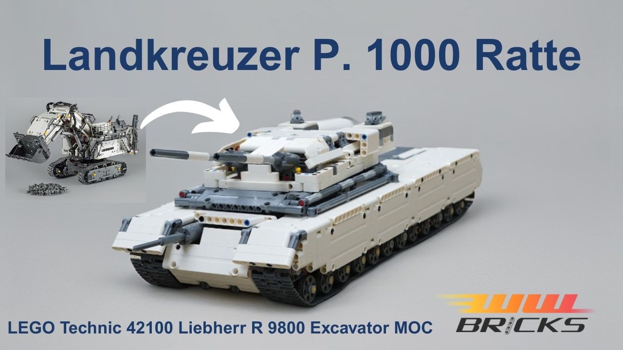 LEGO Technic 42100 Landkreuzer P.1000 Ratte - Bringing the World’s ...