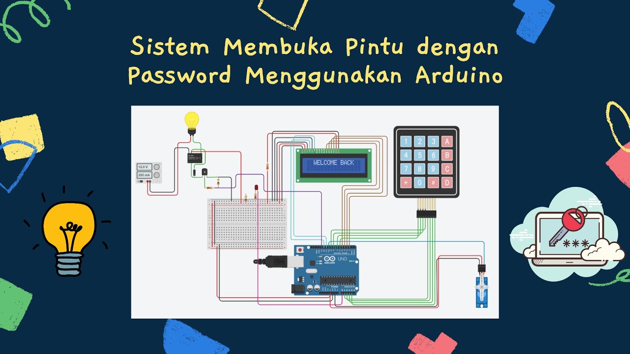 Sistem Membuka Pintu dengan Password Menggunakan Arduino - YouTube