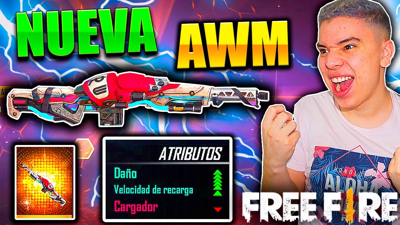 NUEVA AWM MAS POTENTE QUE EXISTE EN FREE FIRE ¿ES EVOLUTIVA? *épico ...
