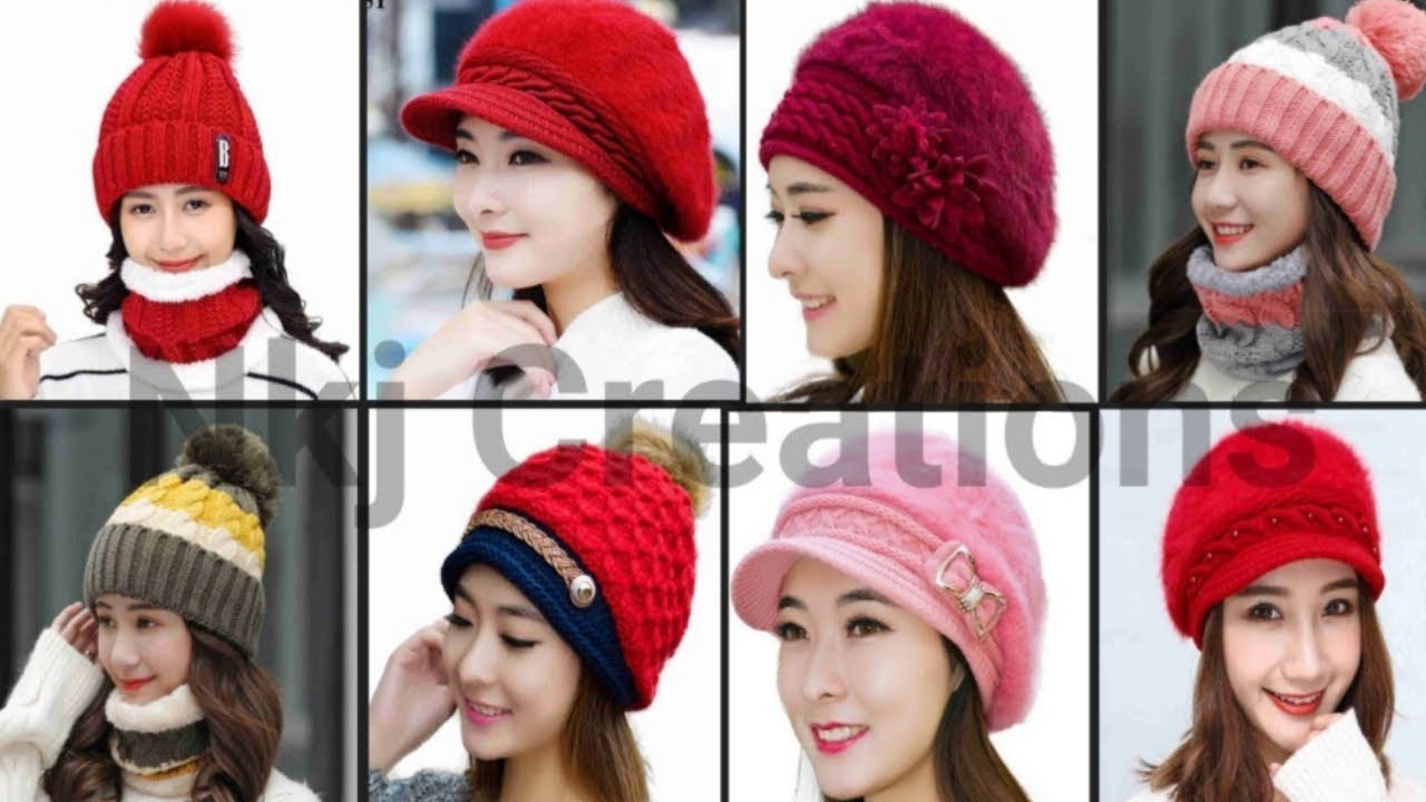 Latest Woolen Cap designs 2022/ ladies winter cap design/ Stylish ...