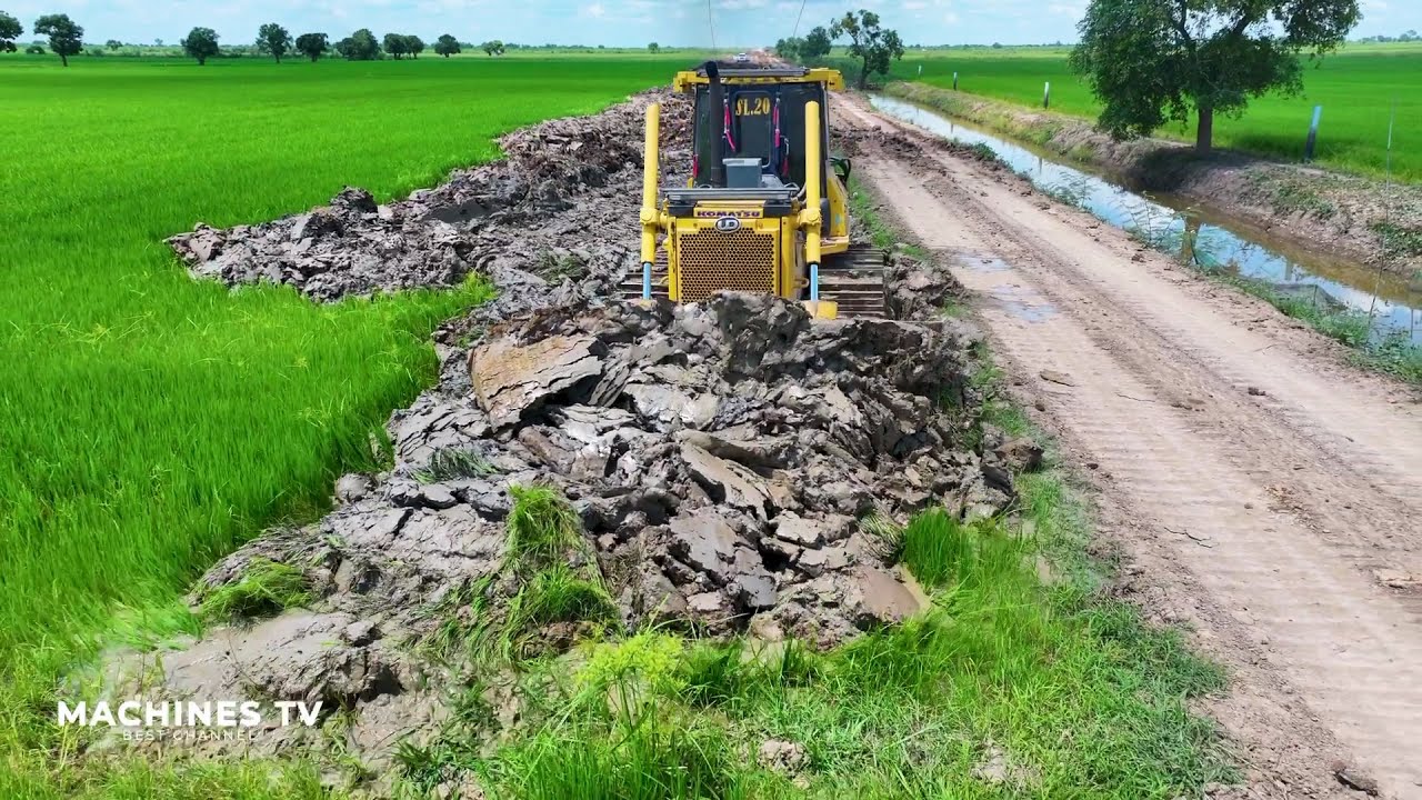 Fantastic Rural Road Development In Tradition Building By Bulldozer ...