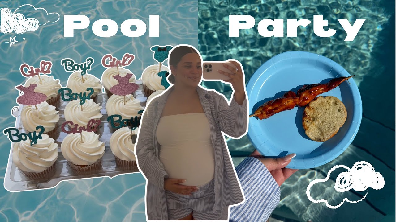 VLOG | Gender Reveal Pool Party - YouTube