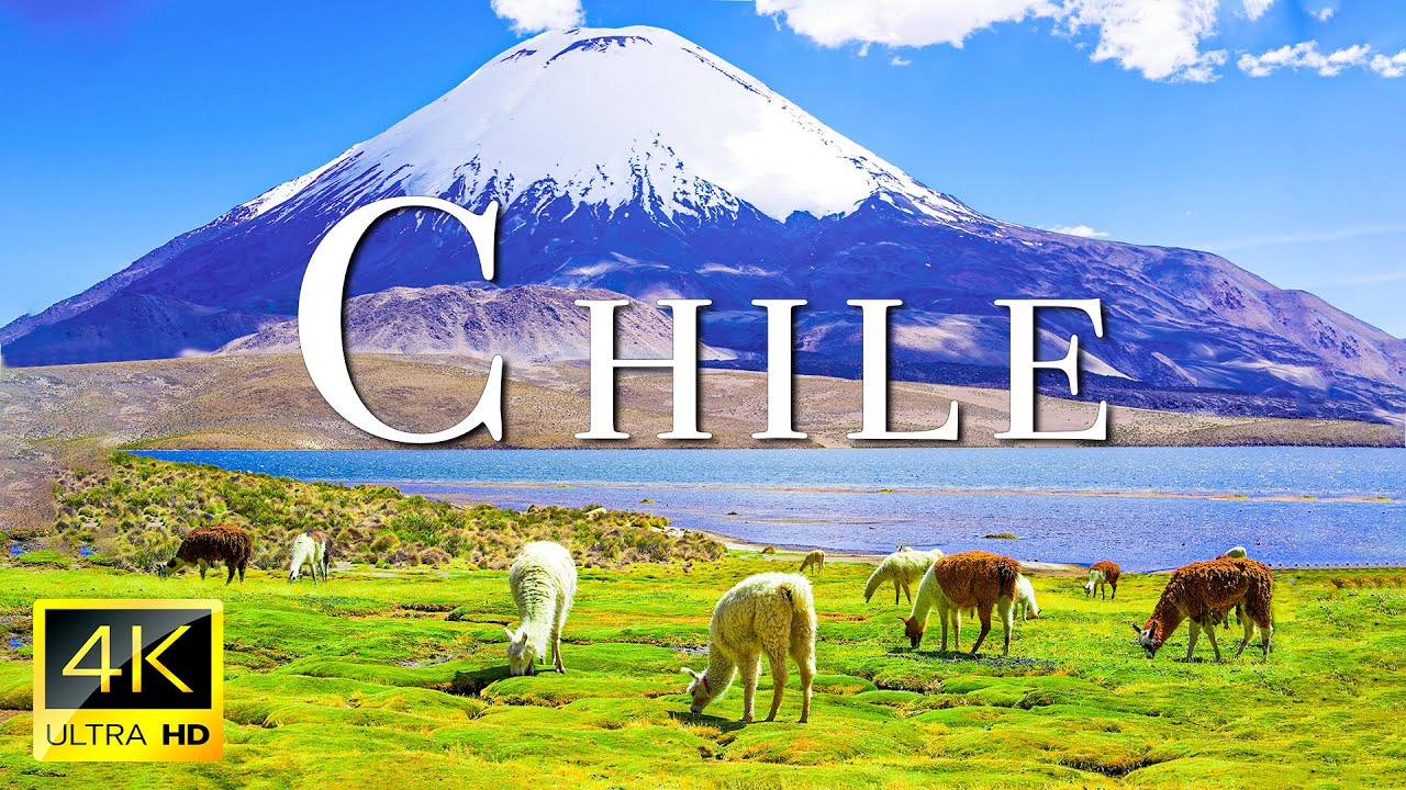 FLYING OVER CHILE (4K UHD) Relaxing Music Along With Beautiful Nature ...