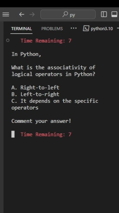 Python Quiz 32 #learningpython #pythonoperators - YouTube