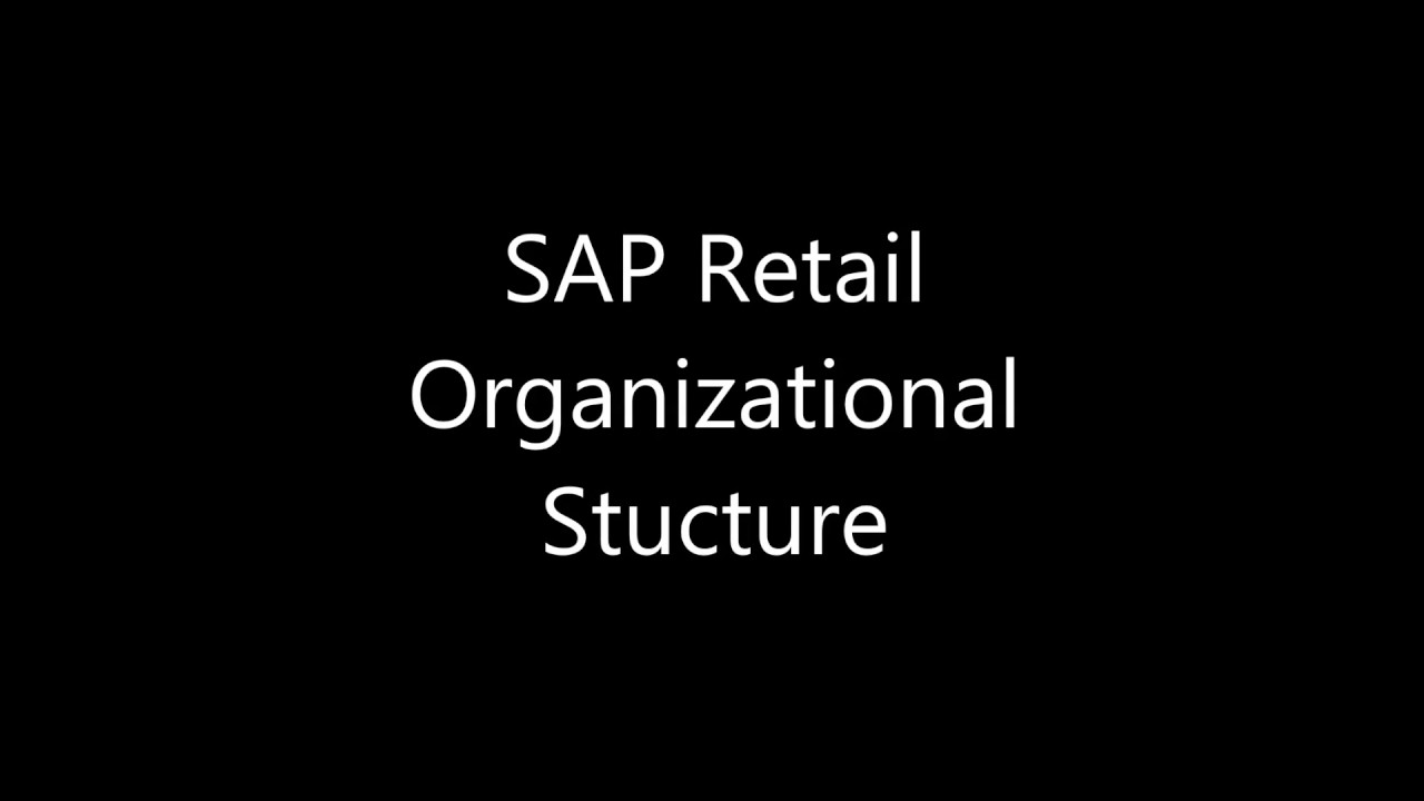 DAY 2: SAP Retail Organizational Structure - YouTube