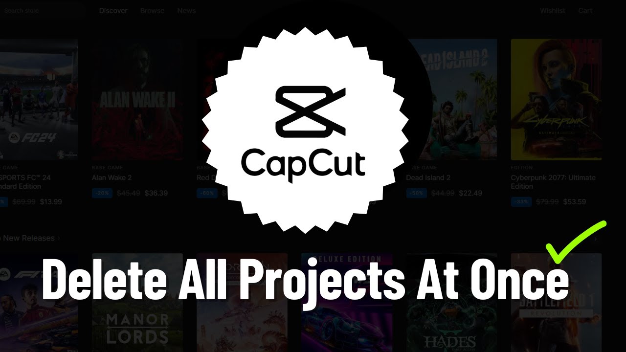 How to Delete All Capcut Projects At Once - YouTube