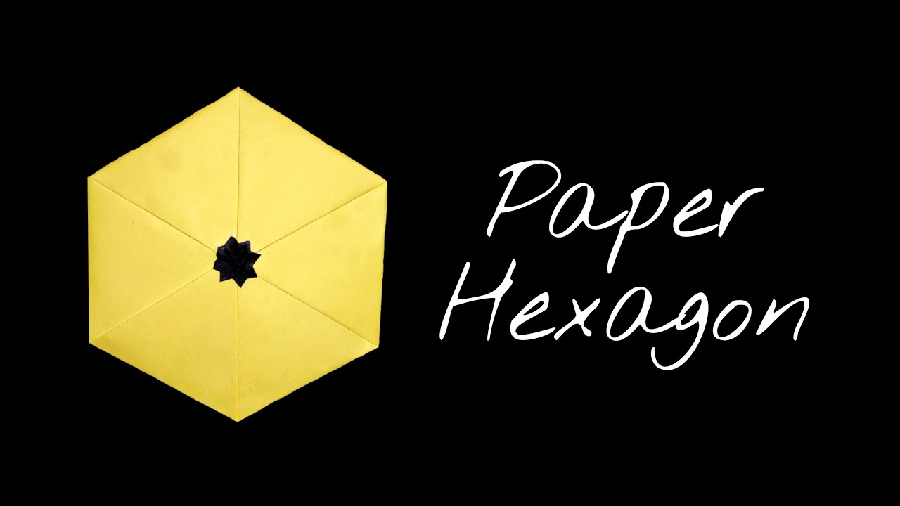 How to make Paper Hexagon / Paper hexagon art / Paper Hexagon kaise ...