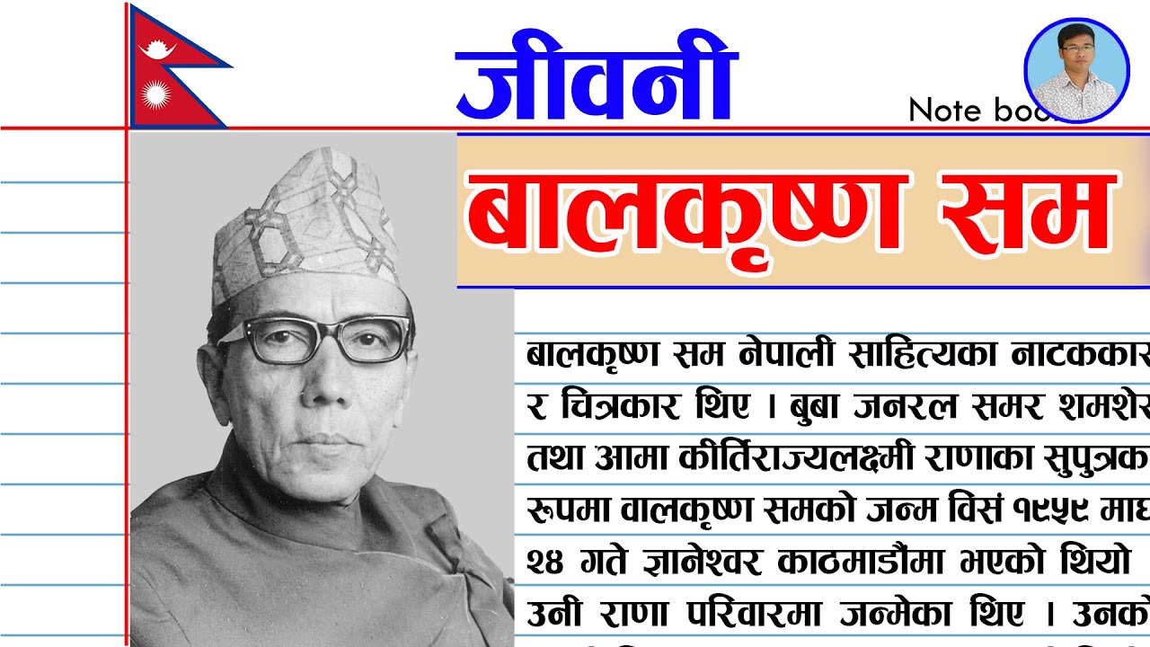बालकृष्ण सम । जीवनी । Balkrishna Sama Biography - YouTube