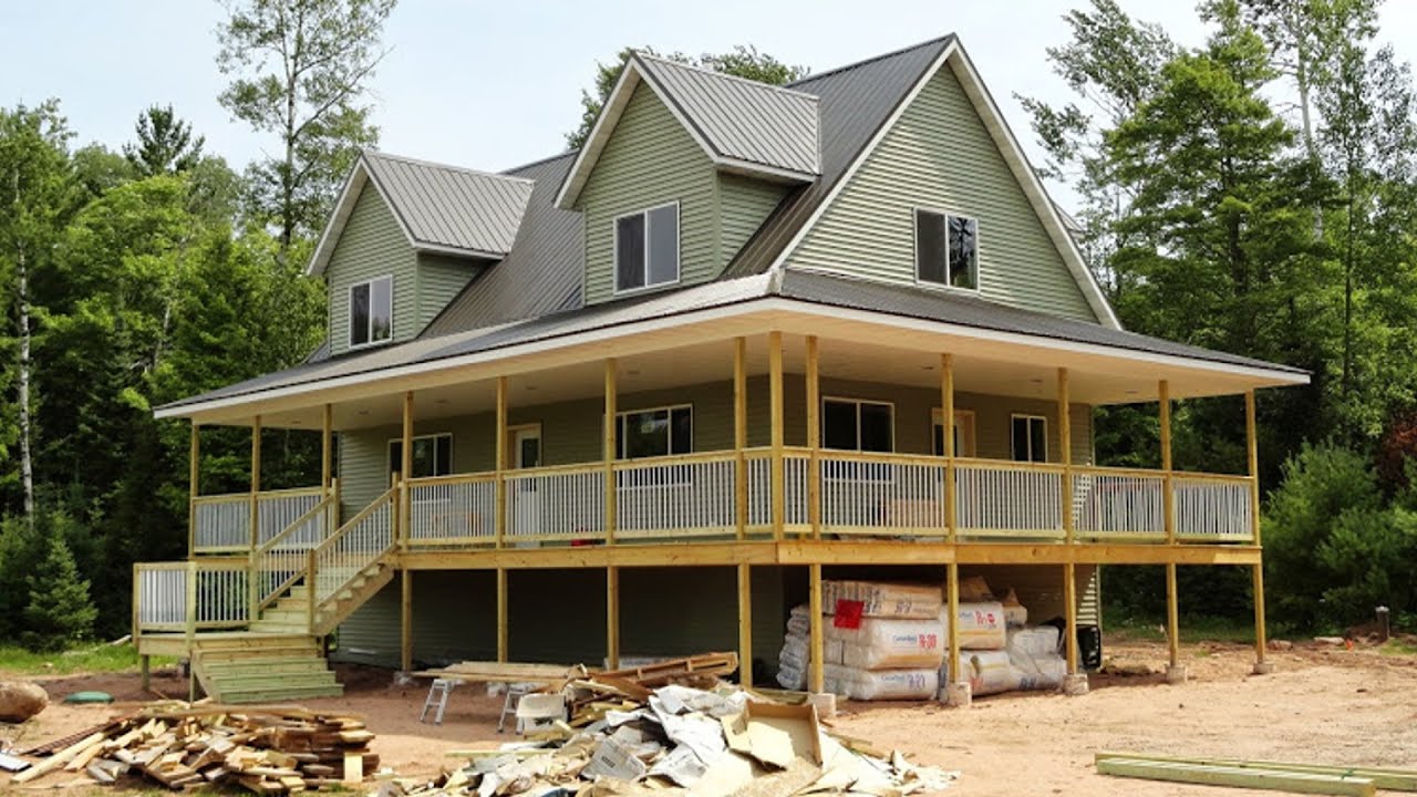 How To Build Remote Off Grid Self Sustainable Family House Build ...