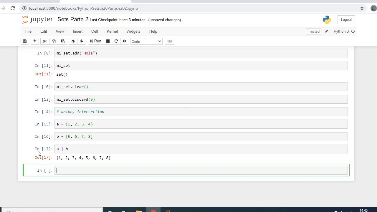 Curso De Python 14 Sets Parte 2 Youtube