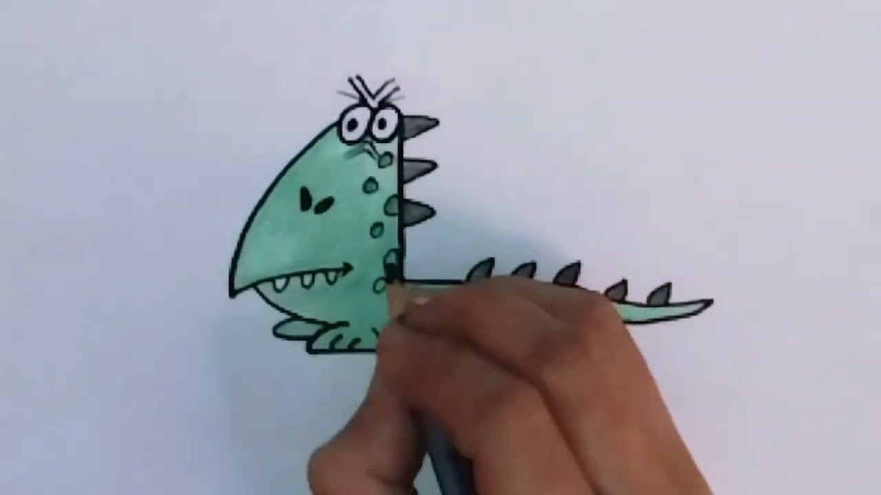 How to draw a leech from letter L step by step||Line Art||easy drawing ...