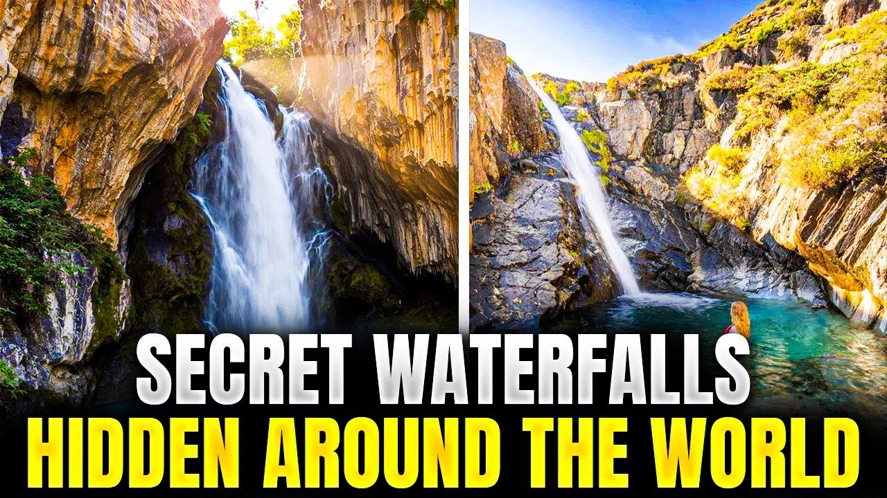 Secret Waterfalls Hidden Around The World - YouTube
