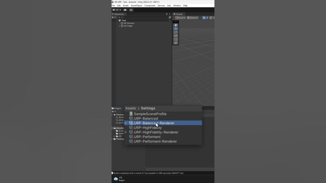 Fix AR Black Screen in Unity URP project - YouTube