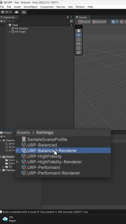 Fix AR Black Screen in Unity URP project - YouTube