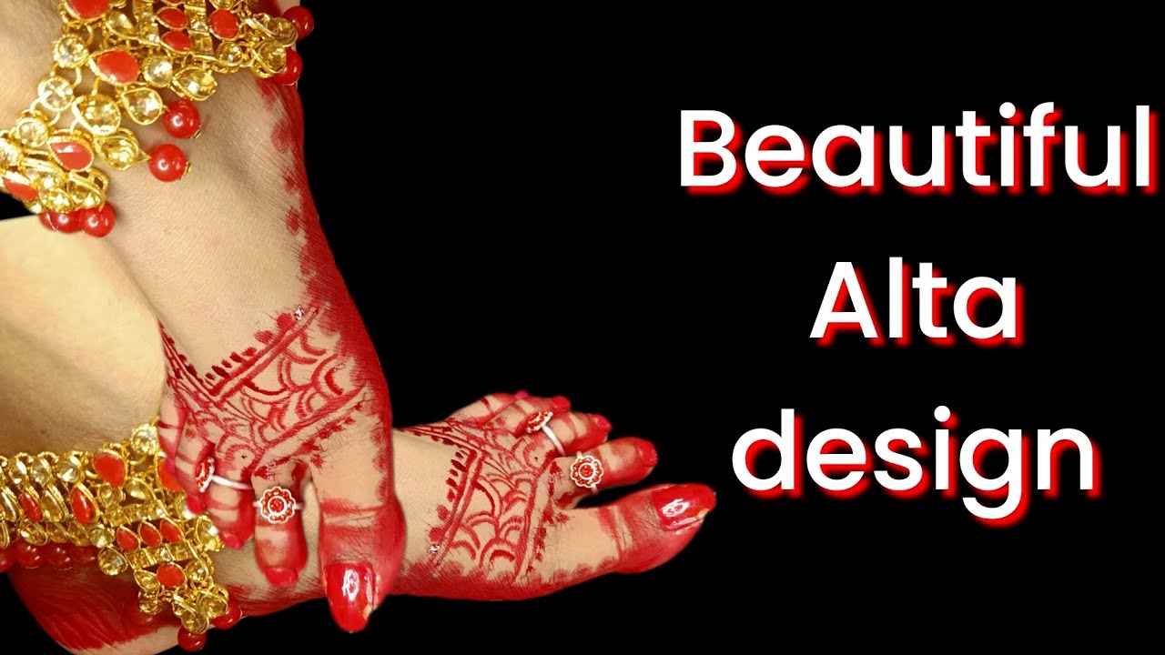 beautiful Alta design on feet 🐾 - YouTube
