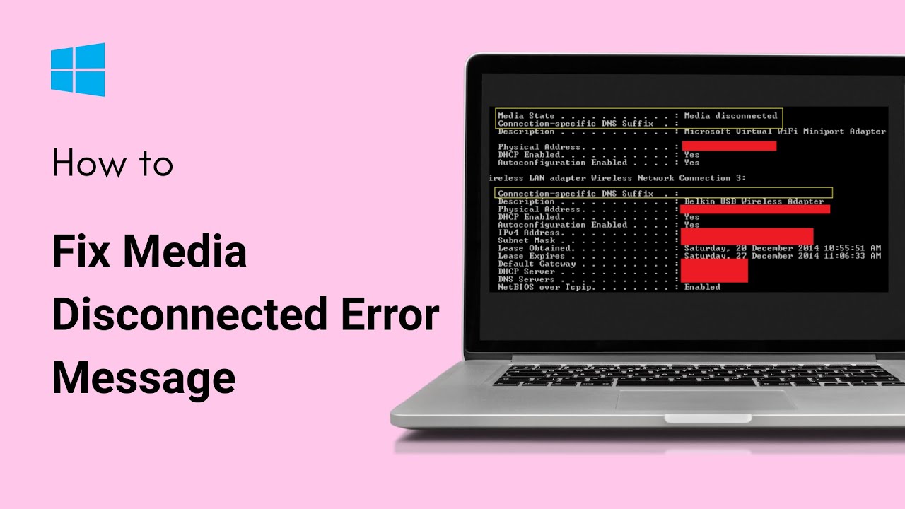 How To Fix Media Disconnected Error Message - YouTube