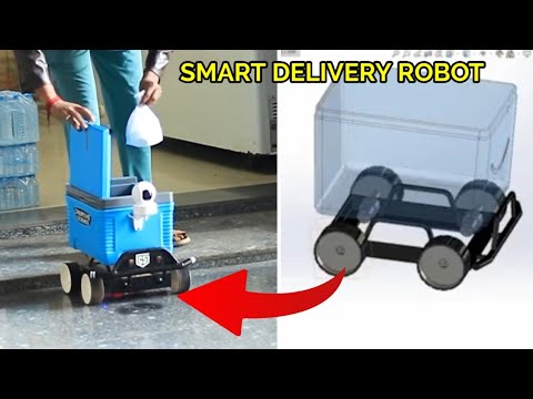 How to Design a food delivery Robot in Solidworks - YouTube