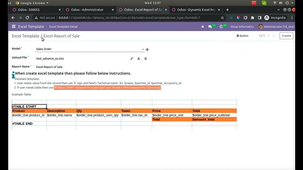 Dynamic Excel Report Odoo Print Your Own Excel Report In Odoo Youtube