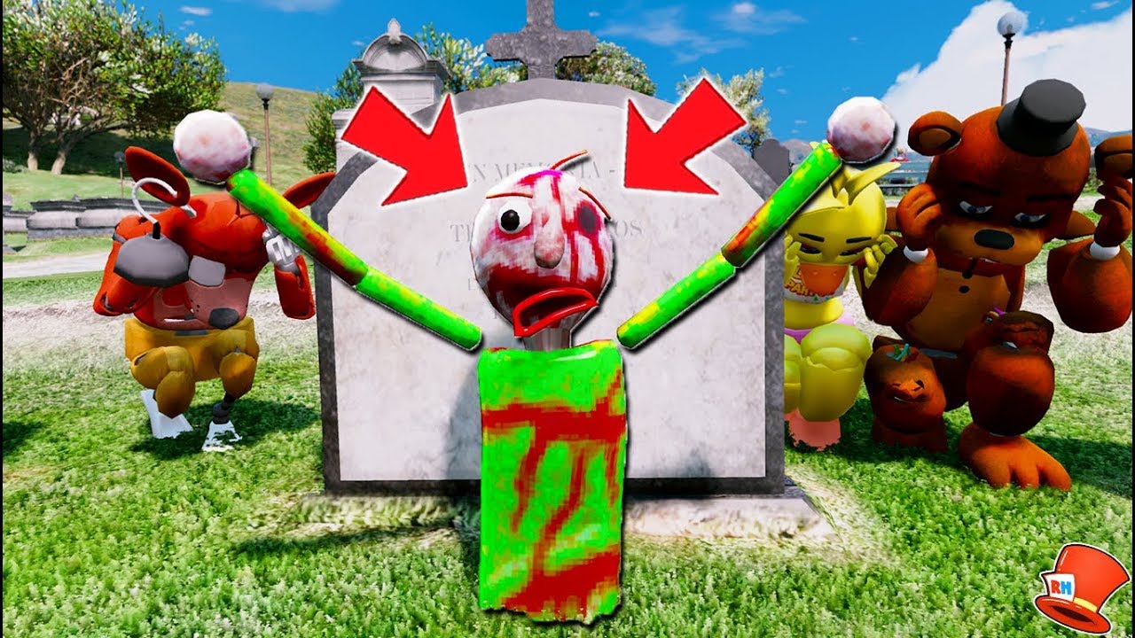 ANIMATRONICS vs ZOMBIE BALDI! (GTA 5 Mods FNAF RedHatter) - YouTube