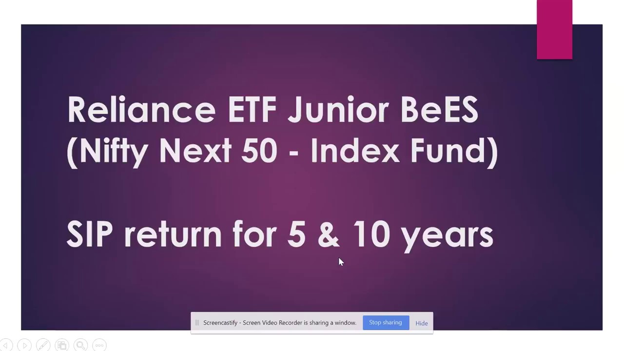 Reliance ETF Junior BeES | SIP Return for 5 & 10 Years | Best Index ...