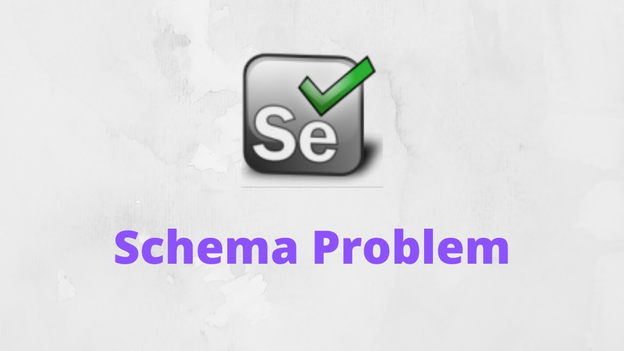 Solving schema problem - YouTube
