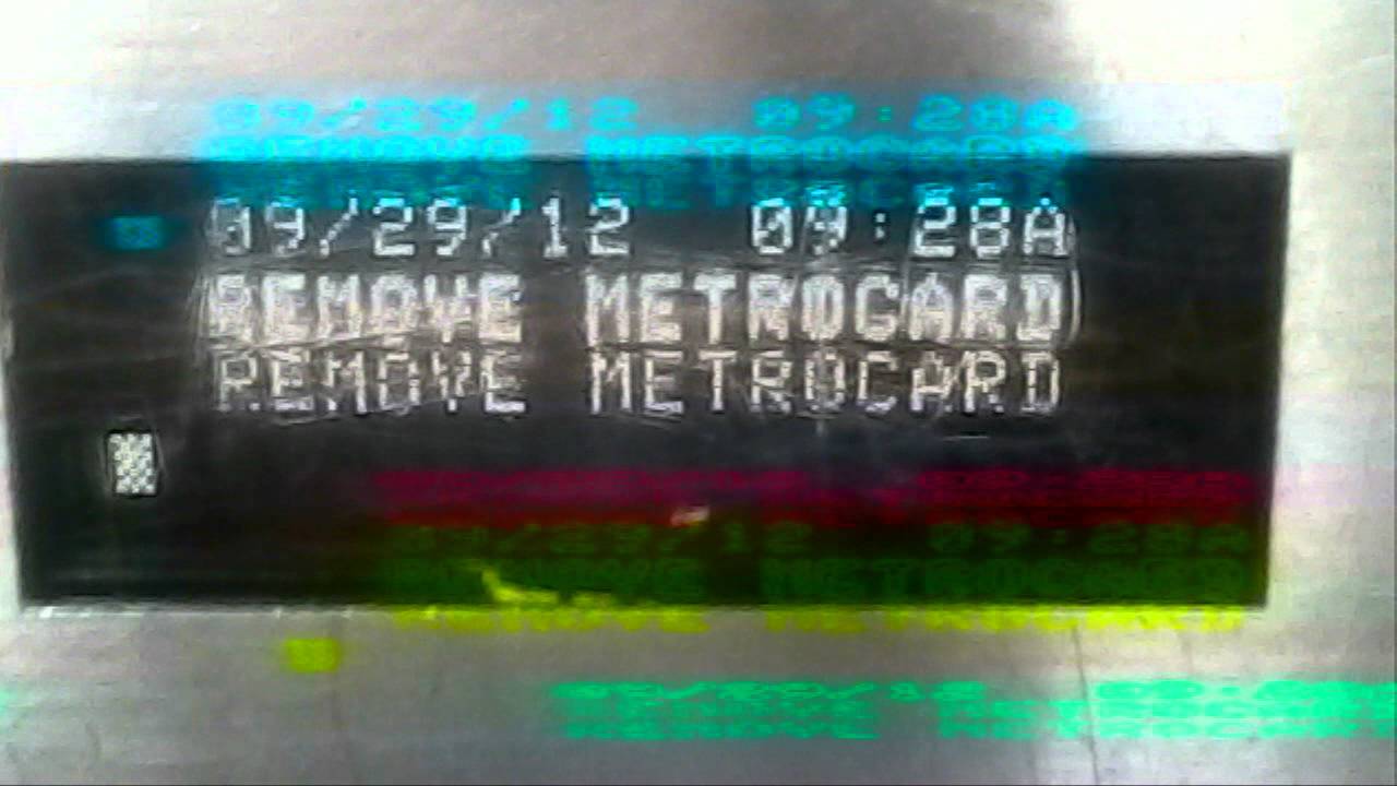 a Broken Metro card machine - YouTube