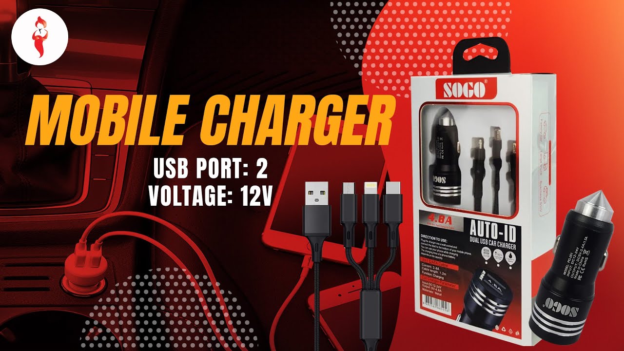Sogo Fast Car Charger 3 In 1 - YouTube