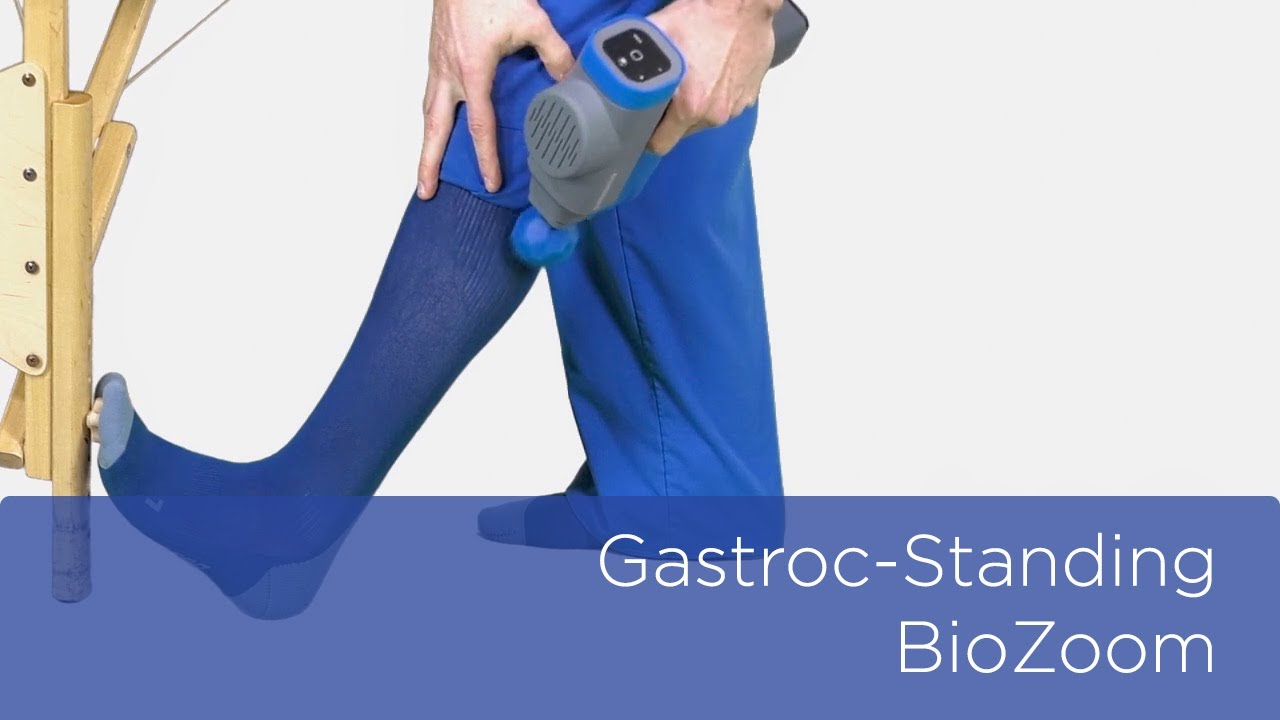 Gastrocnemius: Standing Massage with BioZoom - YouTube