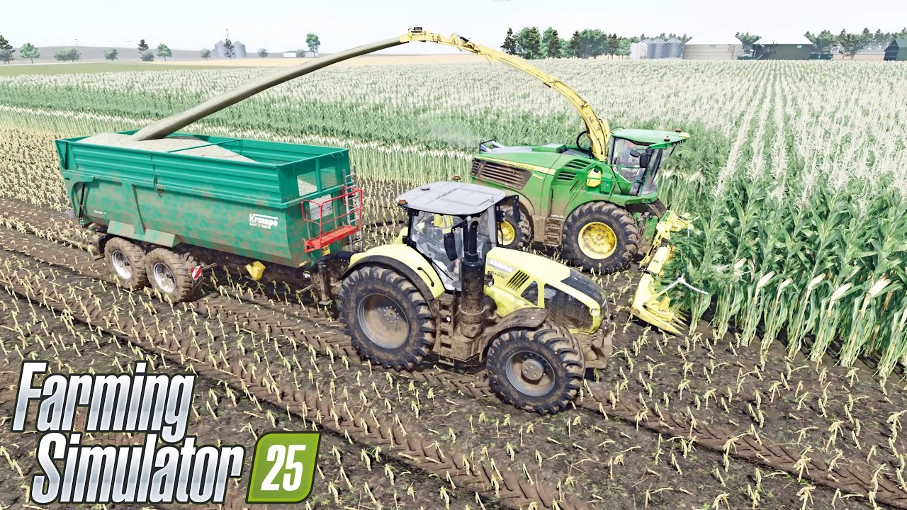 FS25 | John Deere 9900i Forage Harvester on Maize Silage | ReShade ...