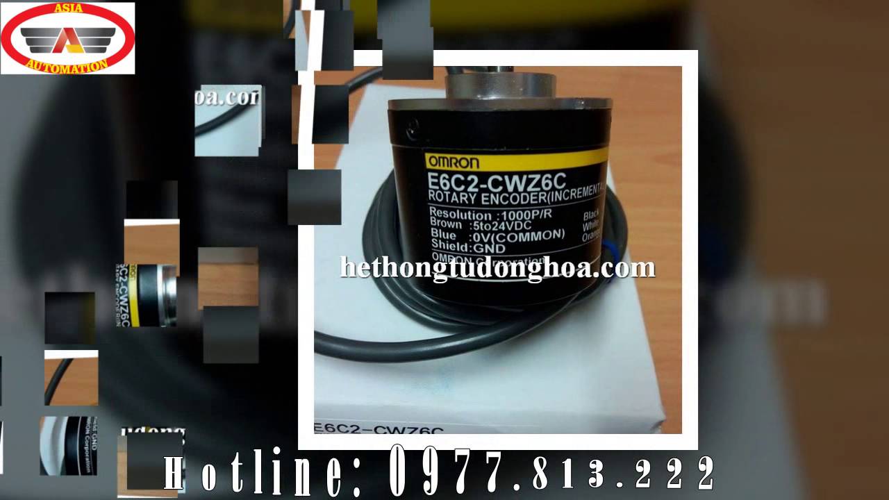 Omron Encoder E6C2-CWZ6C 1000P/R - YouTube