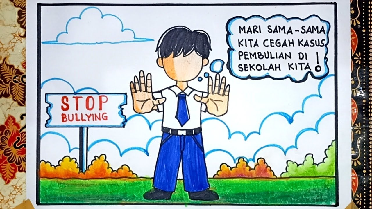 Poster Anti Bullying - Cara Membuat Poster Anti Bullying - Cegah ...