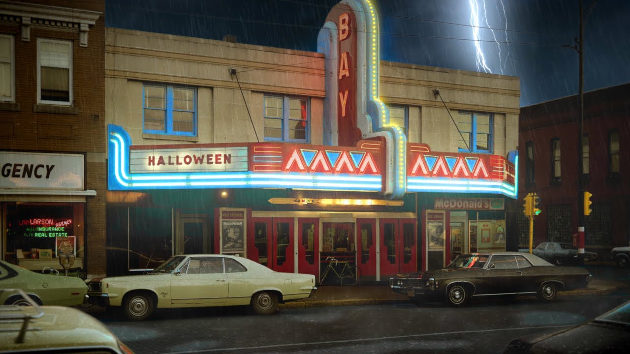 Halloween Ambience Movie Theater 4K - Scary Haunted Slasher Horror ...