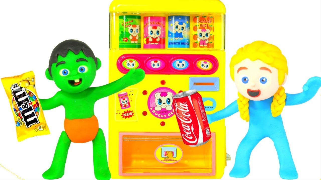 How To Use A Vending Machine ★ Stop Motion Cartoons - YouTube
