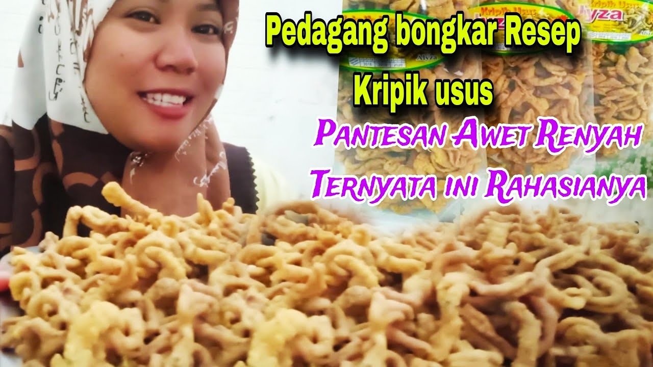 Bocorkan Resep Kripik Usus Krispy Gurih Renyah tahan berbulan-bulan ...