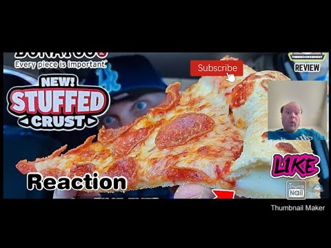 Reaction to Donatos® Stuffed Crust Pizza Review! 🧀🍕 | 1st Time Stuffing ...