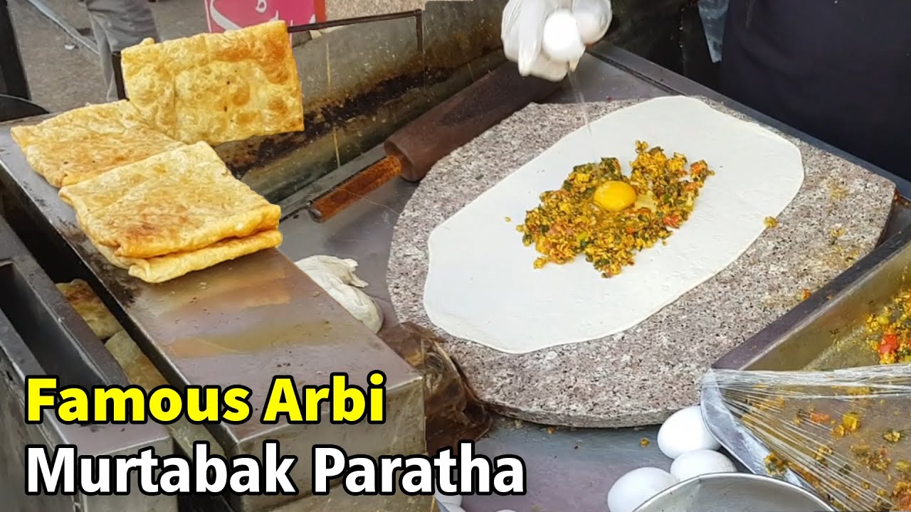 Arabic Paratha Murtabak Paratha - Famous Arbi Paratha - Karachi Street ...