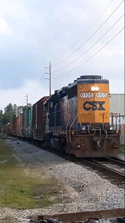 CSX 6105 LEADS LOCAL L714 LHF ON THE KINGSLAND SUB - YouTube
