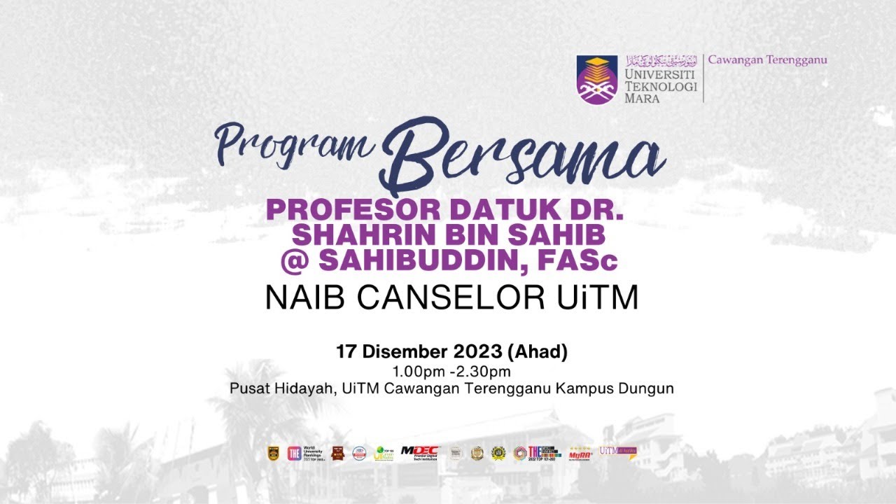 Program Bersama Profesor Datuk Shahrin Bin Sahib @ Sahibuddin,FASc Naib ...