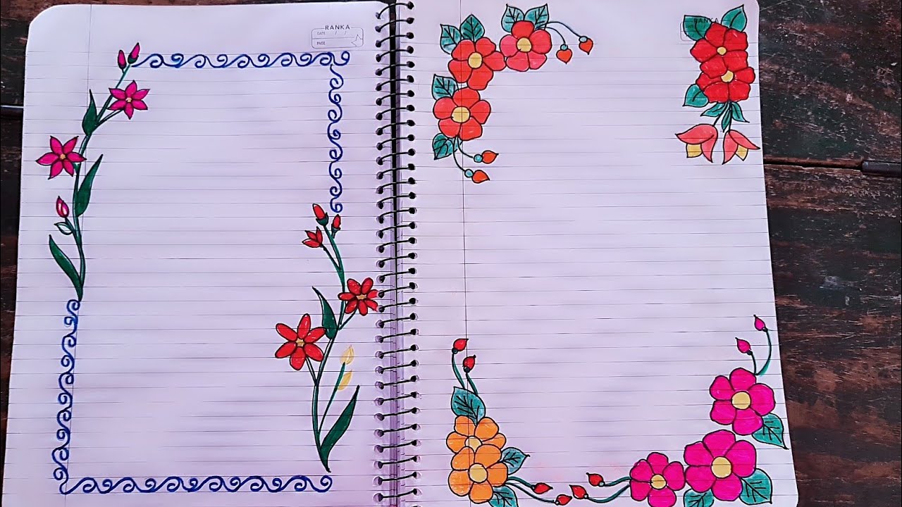 Beautiful and easy border design for project/Border design for project ...