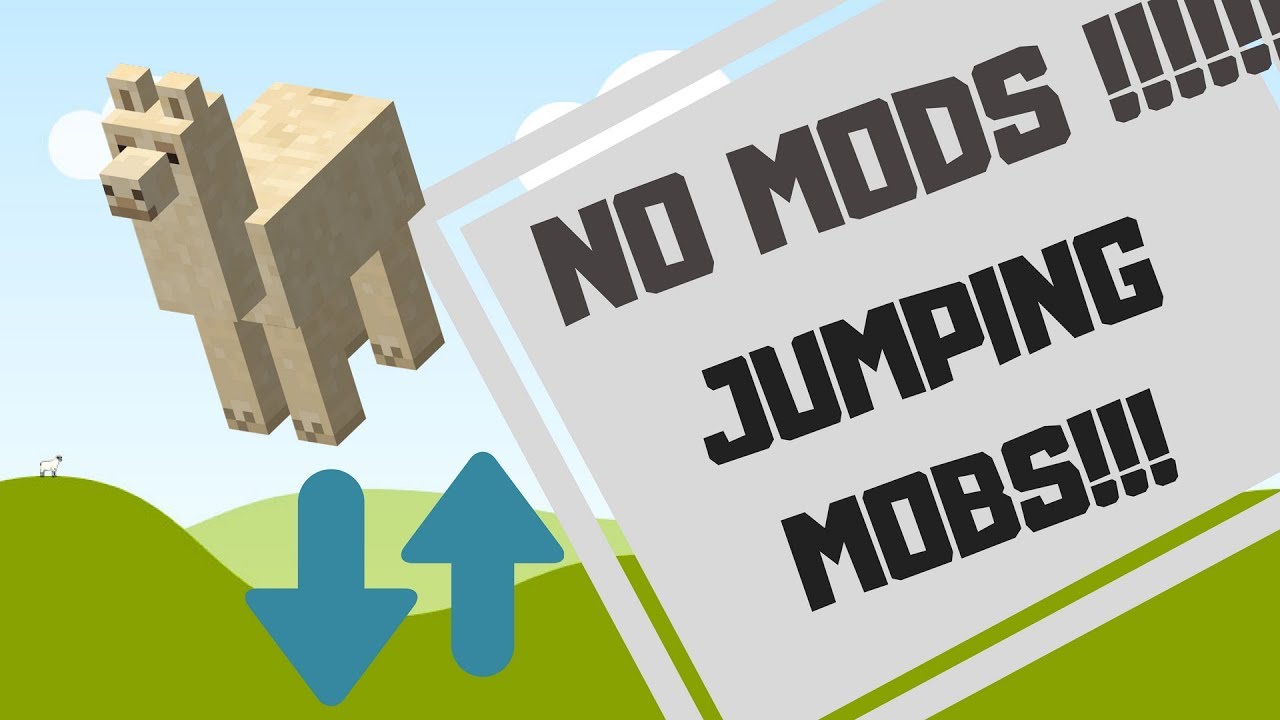 Jumping mobs in minecraft (no mods) !!! - YouTube