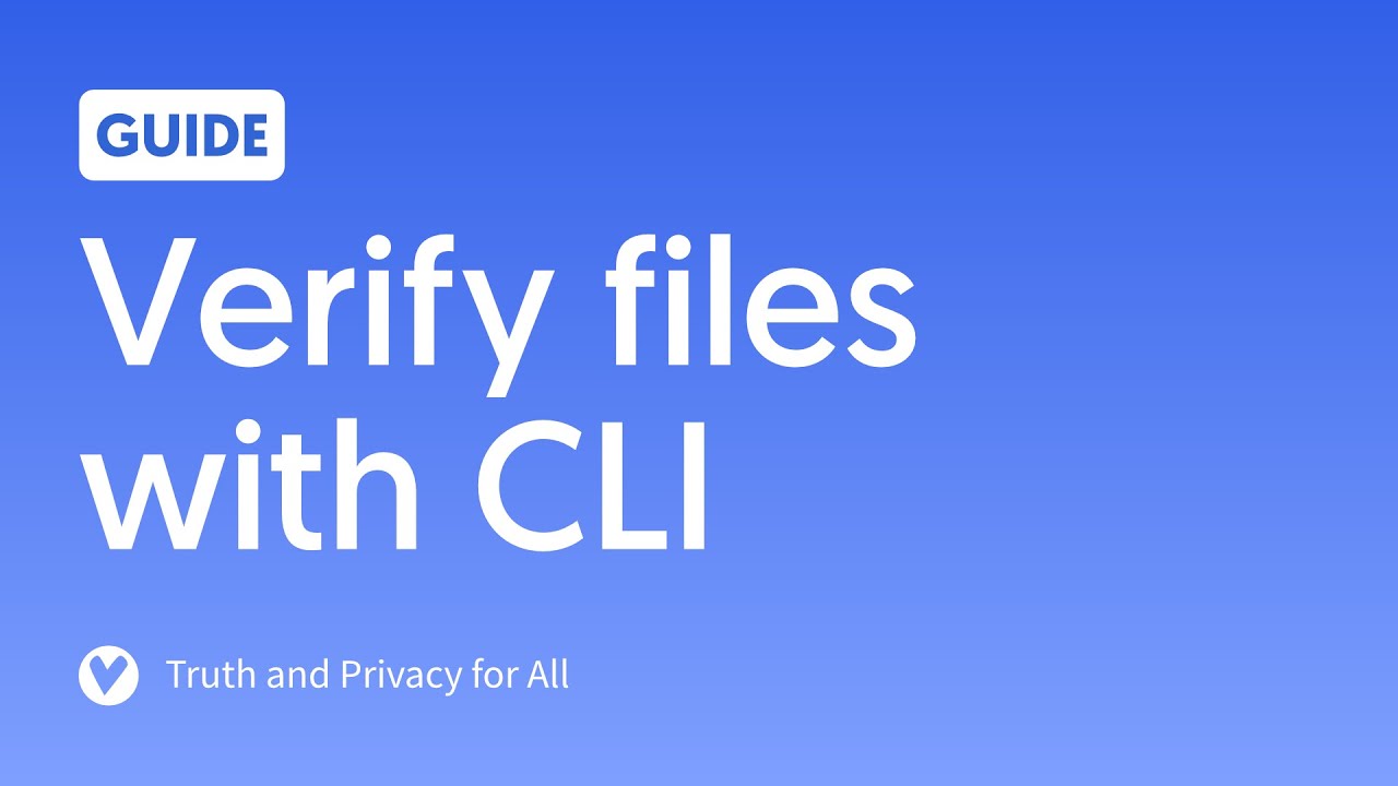 Verify a file signature on CLI - YouTube