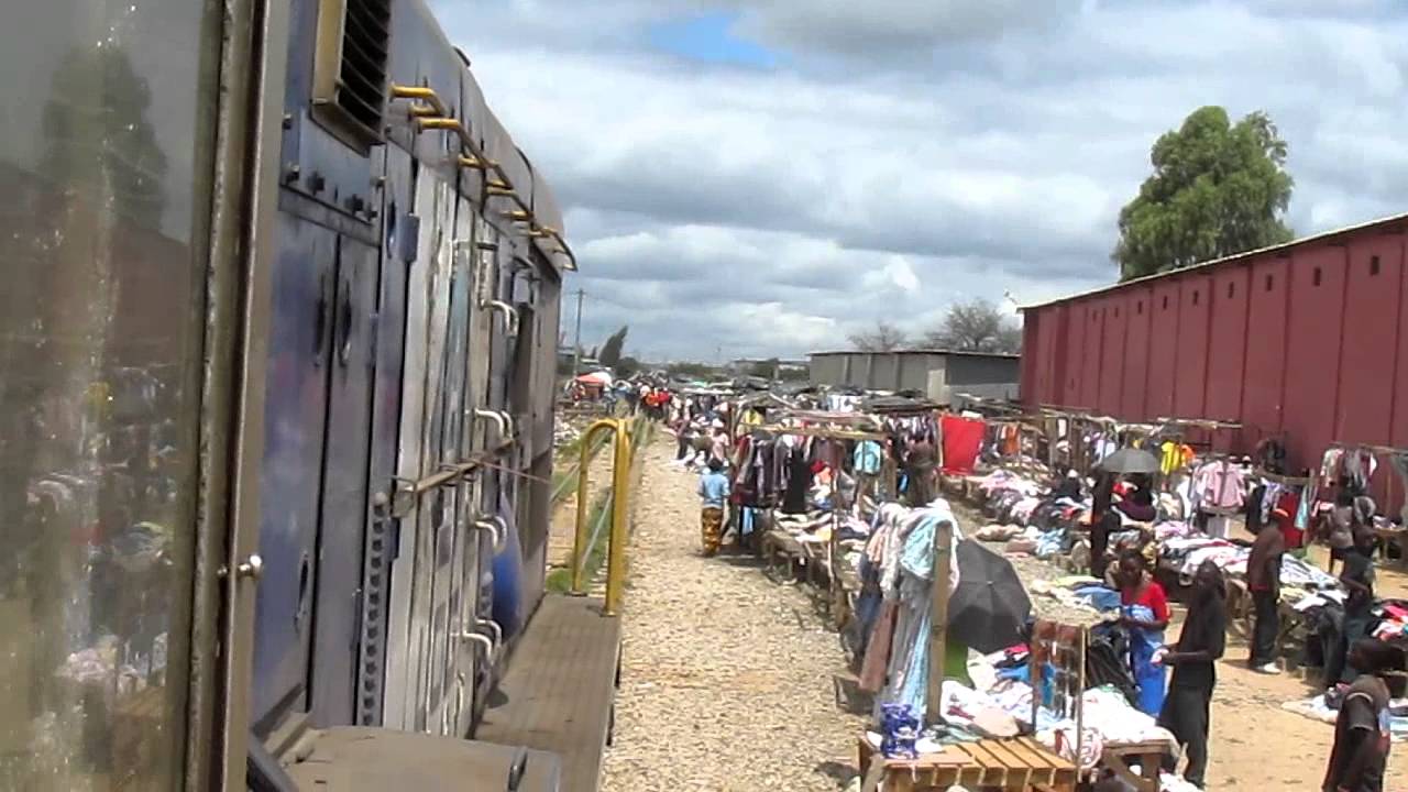 riding a cement train from Lusaka station, March 2012 - YouTube