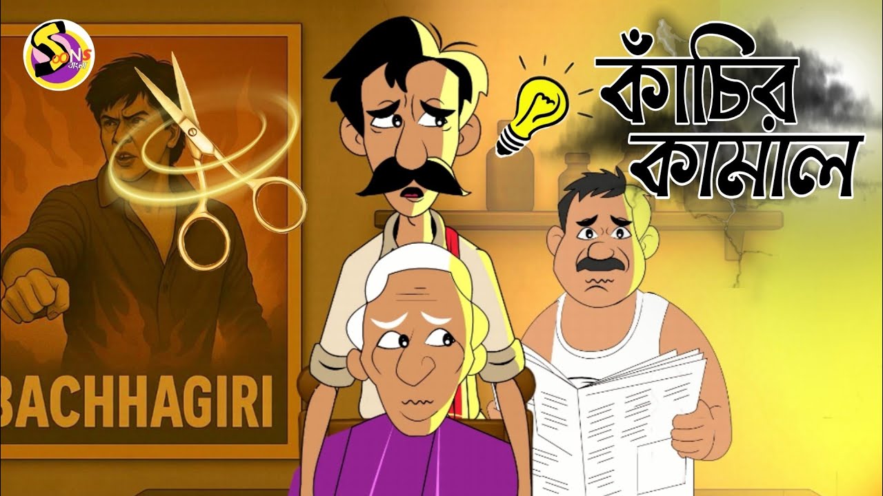 Kacher Kamal | Bangla cartoon video | কাঁচির কামাল কার্টুন ভিডিও ...
